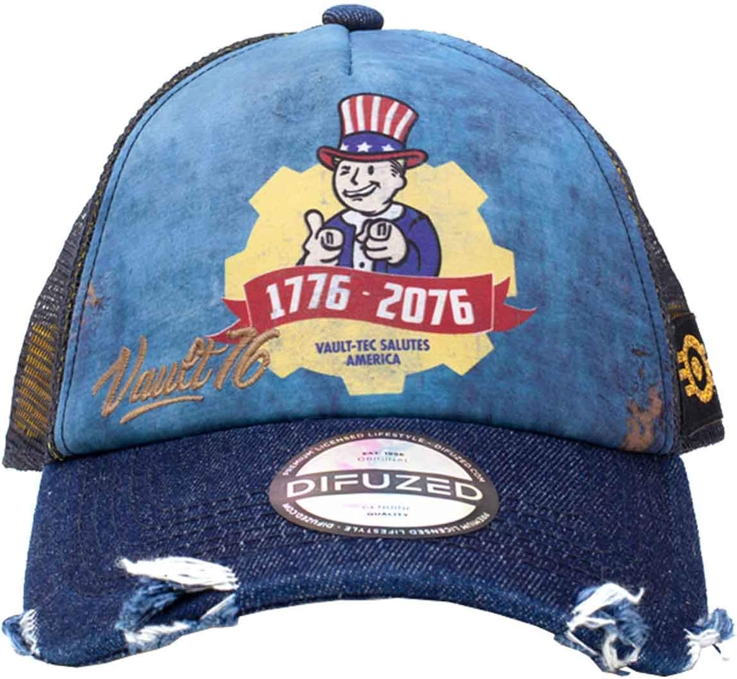 Amazon.com: Fallout Official Vault 76 Vintage Trucker Cap: Clothing