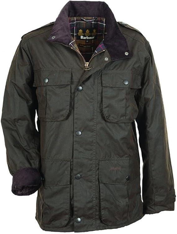 Barbour Men's Trooper Waxed Jacket - Olive: Amazon.co.uk: Clothing