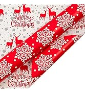Amazon.com: MAYPLUSS Christmas Wrapping Paper Roll - Mini Roll - 17 inch X 120 inch Per roll - 3 ...