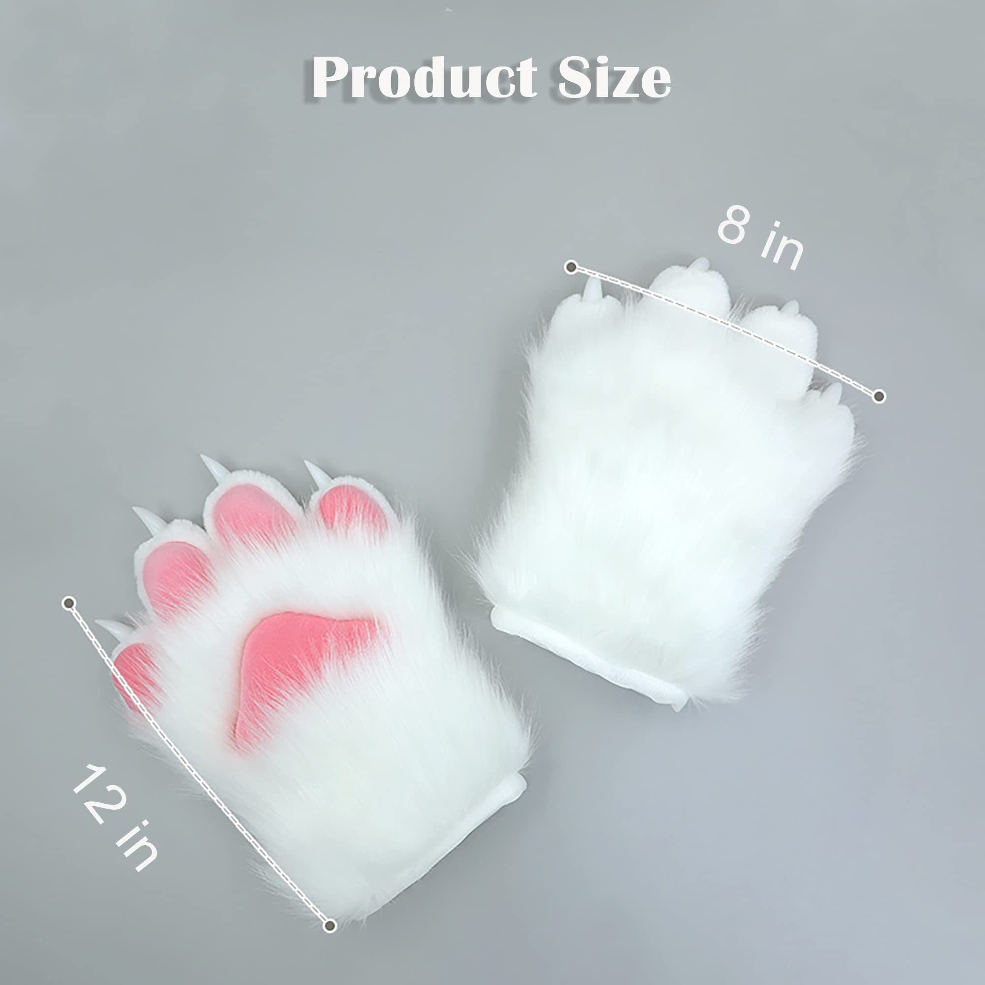 Mua BNLIDES Cosplay Animal Cat Wolf Dog Fox Paws Claws Gloves Fursuit ...