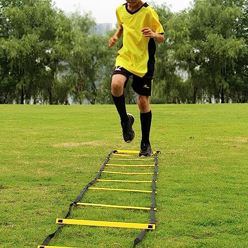 ISPiRiTo Agility Training Set Soccer Training Equipment for Kids Agility Ladder Speed Training ...