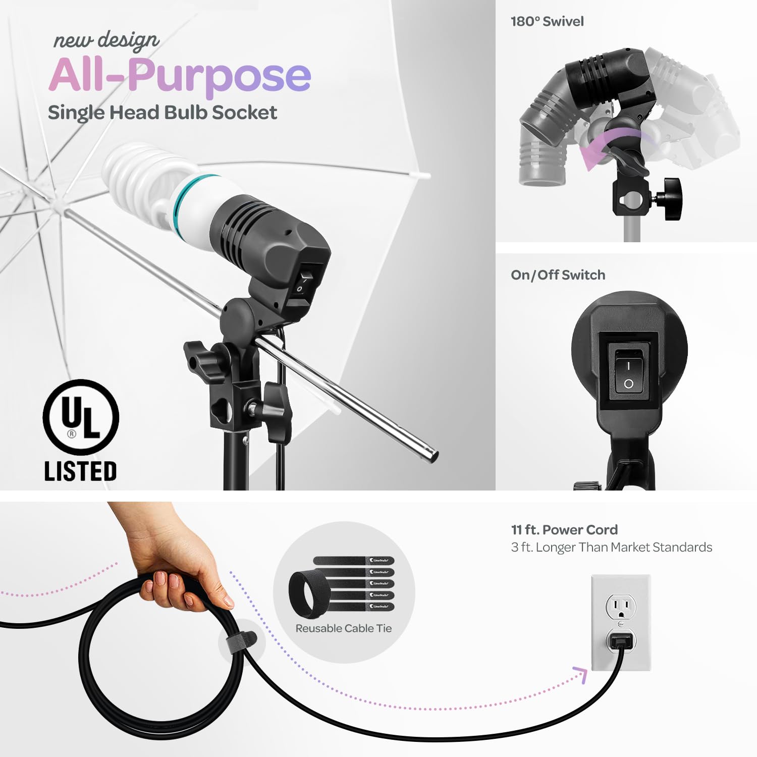 Mua LimoStudio 700W Output Photography Umbrella Continuous Lighting Kit ...