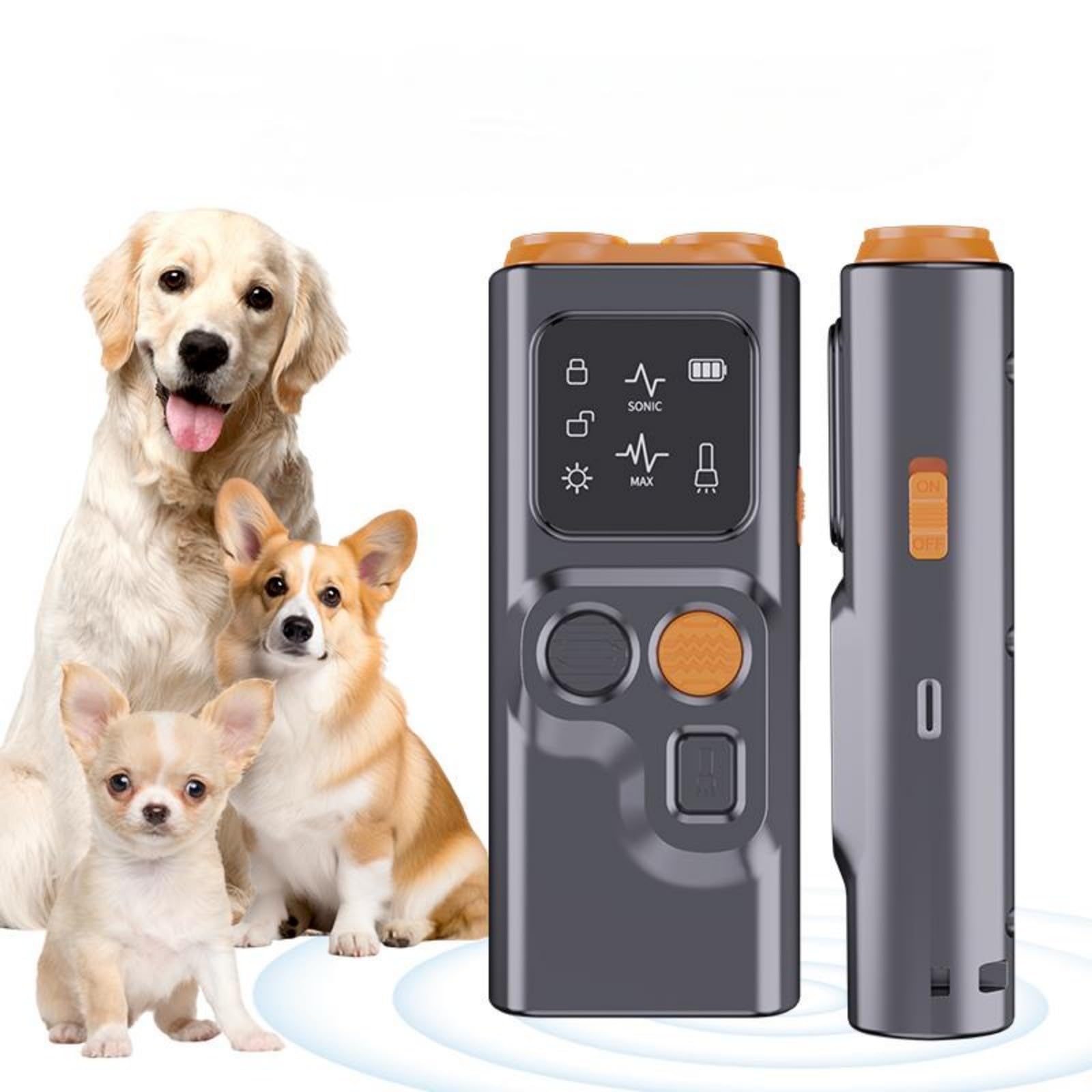 Bark Guard Pro 2025 - Ultrasonic Dog Bark Deterrent Device with LED ...