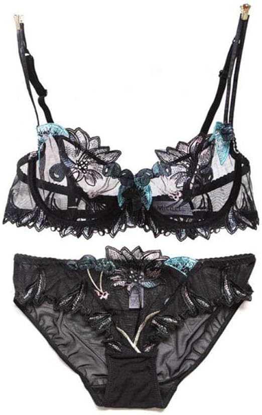 Sostén Conjunto De Ropa Interior De Lencería De Bordado De Encaje Sexy ...