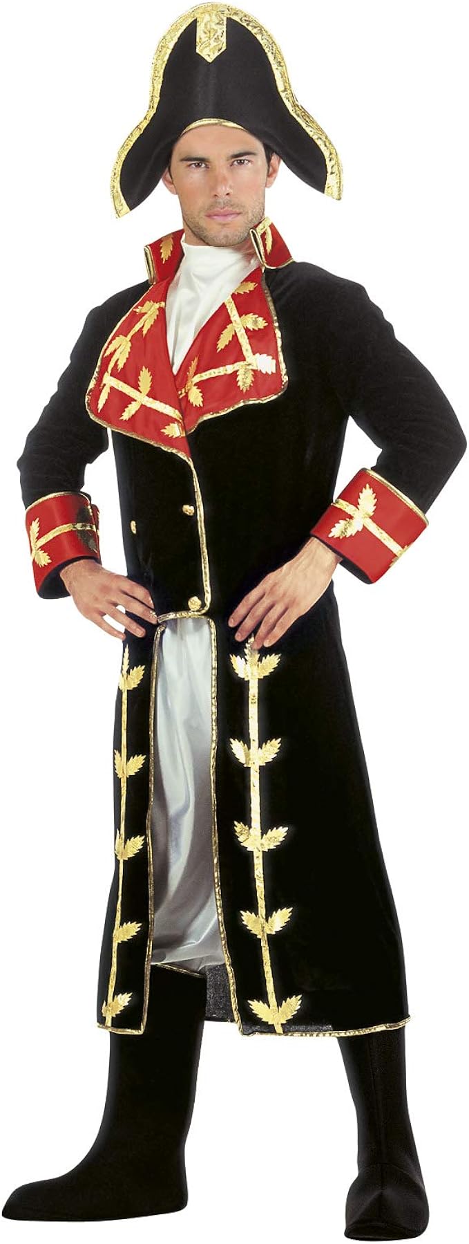 Mens NAPOLEON Costume for French Sailor Soldier Dictator Fancy Dress ...