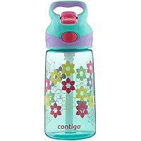 Amazon.com: Contigo AUTOSPOUT Straw Striker Kids Water Bottle, 14 oz ...