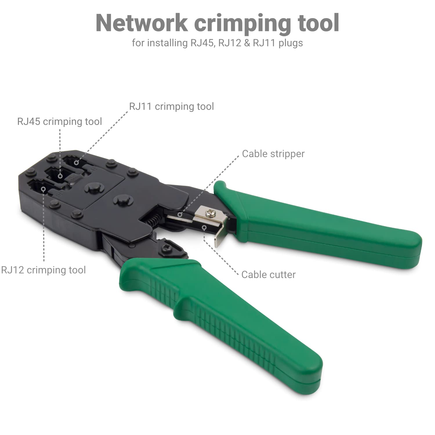 Mua deleyCON 10-Piece Network Tool Set with Bag Cable Tester Crimping ...