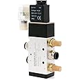 Amazon.com: Baomain Pneumatic Solenoid Valve 4V310-10 DC12V PT 3/8" 2 Position 5 Way Single Coil ...