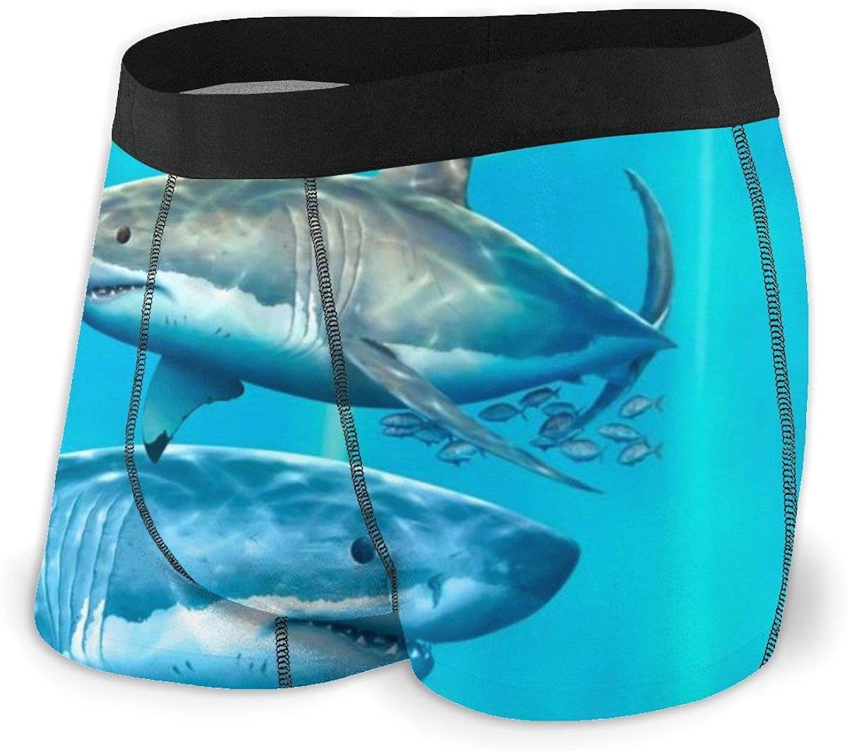 Custom White Shark Men’s Boxer Briefs Underpants at Amazon Men’s ...