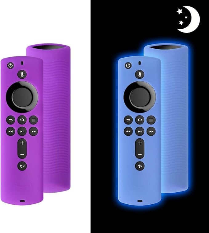 Amazon.com: 2 Pack Firestick Remote Cover Case, Silicone Remote Cover ...