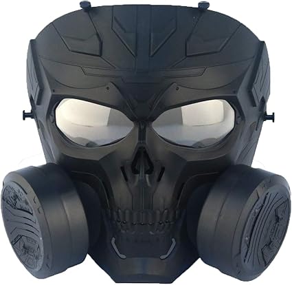 Amazon.com : Airsoft Skull Masks Full Face - Gas Mask Military Safety ...