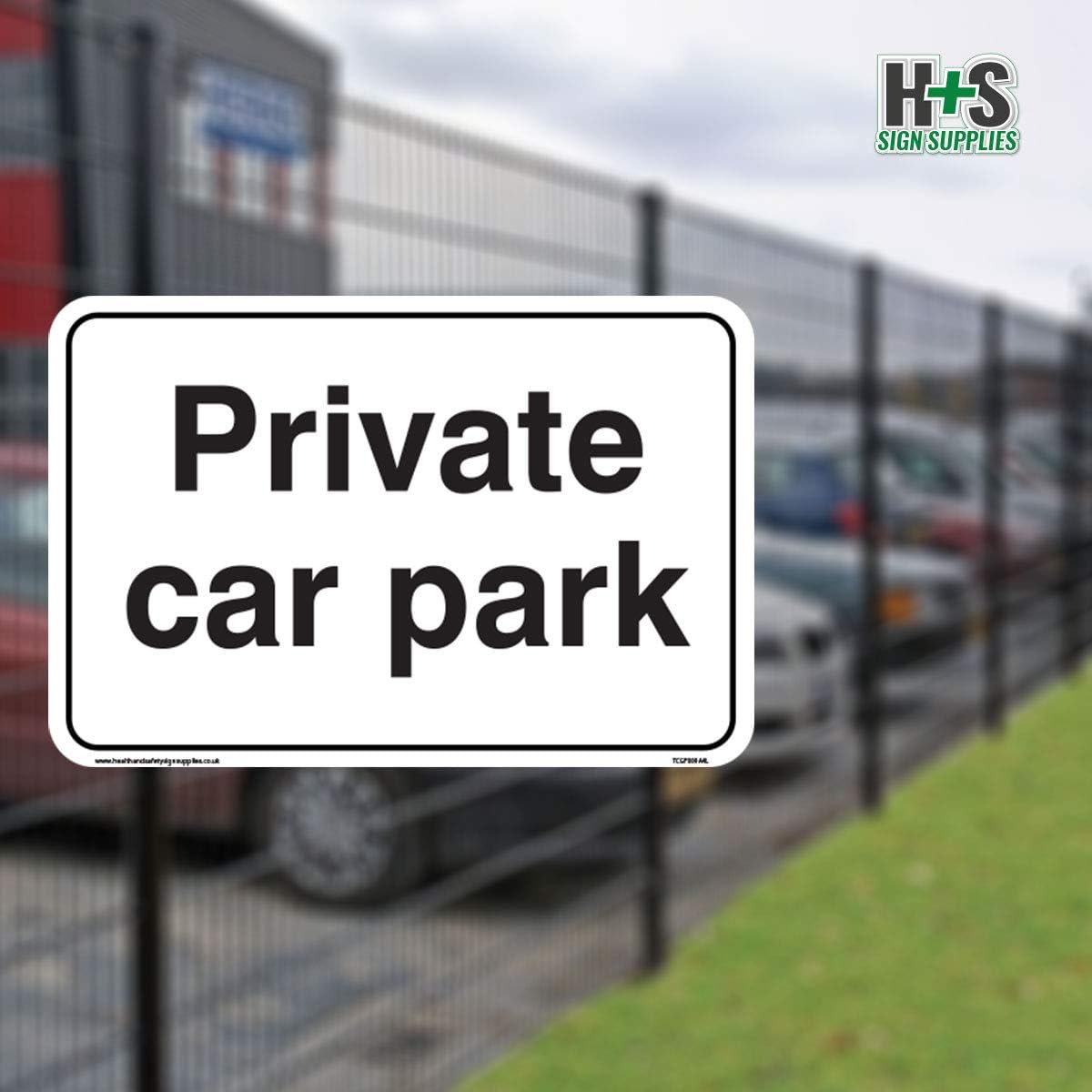 Private Car Park Sign – Car Park Signs [1.5mm Rigid Plastic, 400mm x ...