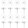 Amazon.com: Viaky 200 Pcs Basics Push Pins Tacks, Sturdy Hold I-Shaped Clear Plastic Head, Steel ...