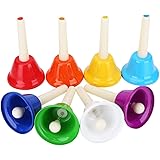 Tobar - 8 Campanelle con Impugnatura, per Bambini, Colori dell ...