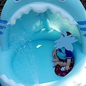 Amazon.com: Flyboo Baby Pool,Shark Splash Toddlers Swimming Pool with ...