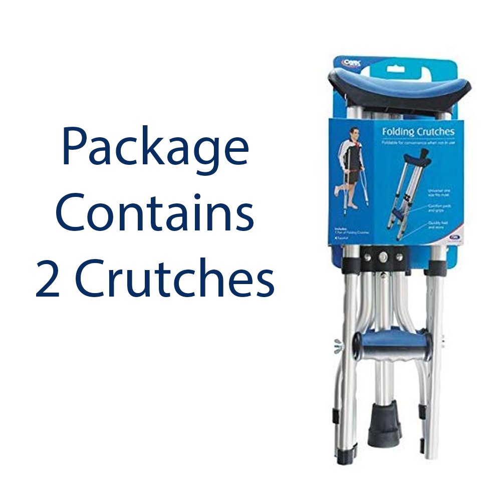 Mua Carex Folding Crutches - Folding Aluminum Underarm Crutches ...