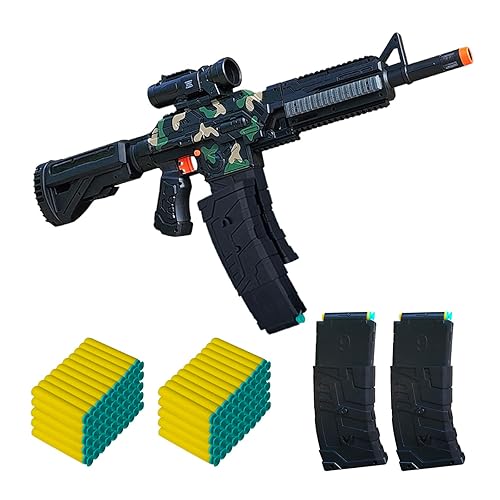 MTISGREAT Automatic Toy Gun Electric Sniper Rifle with Scope Foam Dart ...