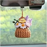 Amazon.com: Cute Car Mirror Hanging Ornament - Decorative Rearview ...