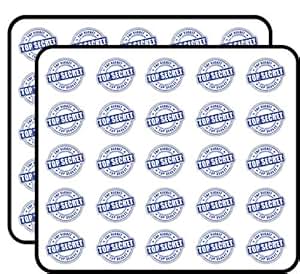 Amazon.com: Top Secret Grunge Stamp Art Decor Sticker for Scrapbooking ...