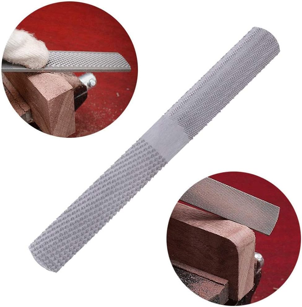 4 in 1 Steel Flat Rasp File 200mm Wood Carving Files Rasp Carbon Steel ...