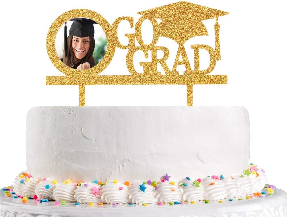 grad flamingo cake topper high school Grad cake topper graduation cake ...