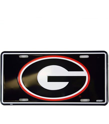Alabama License Plate University Of Georgia Bulldogs Laser-Cut Acrylic ...