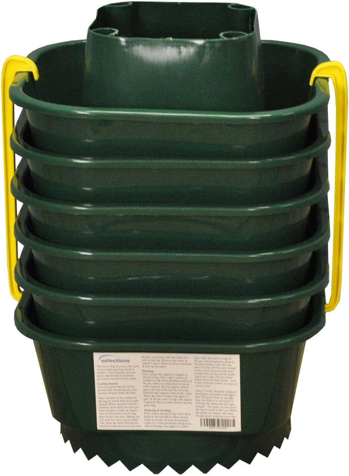 Selections Set of 6 Tomato and Vegetable Growbag Pots: Amazon.co.uk ...