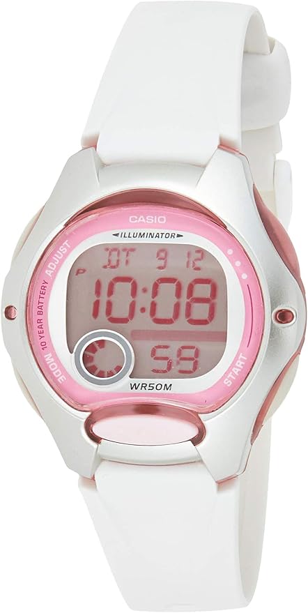 Casio Women's LW200-7AV Digital Watch with White Resin Strap: Amazon.co ...