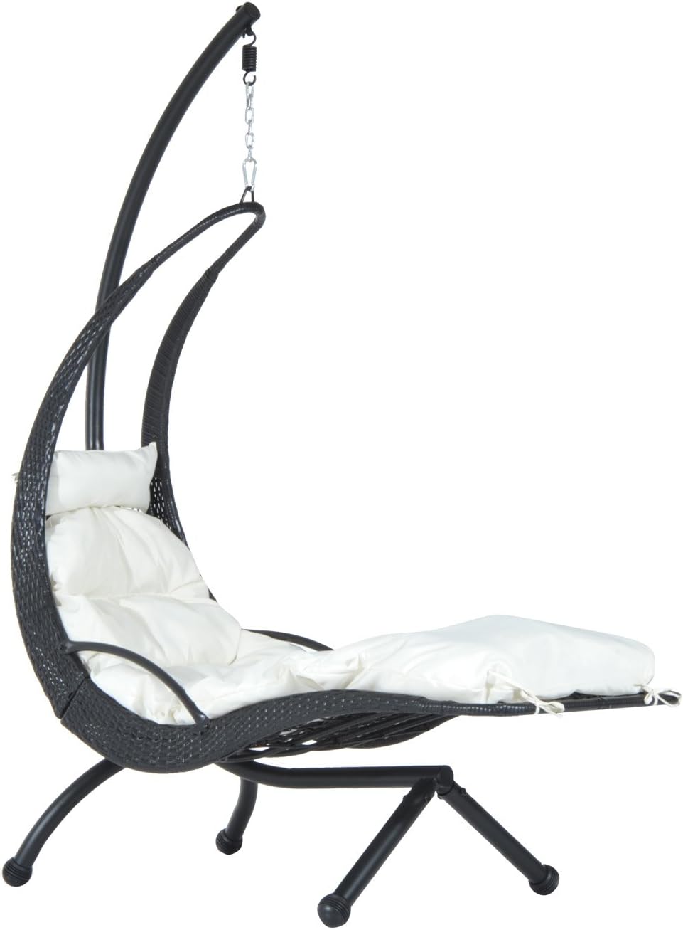 Amazon.de: Outsunny Garten Rattan Swing Sessel Outdoor Terrasse ...