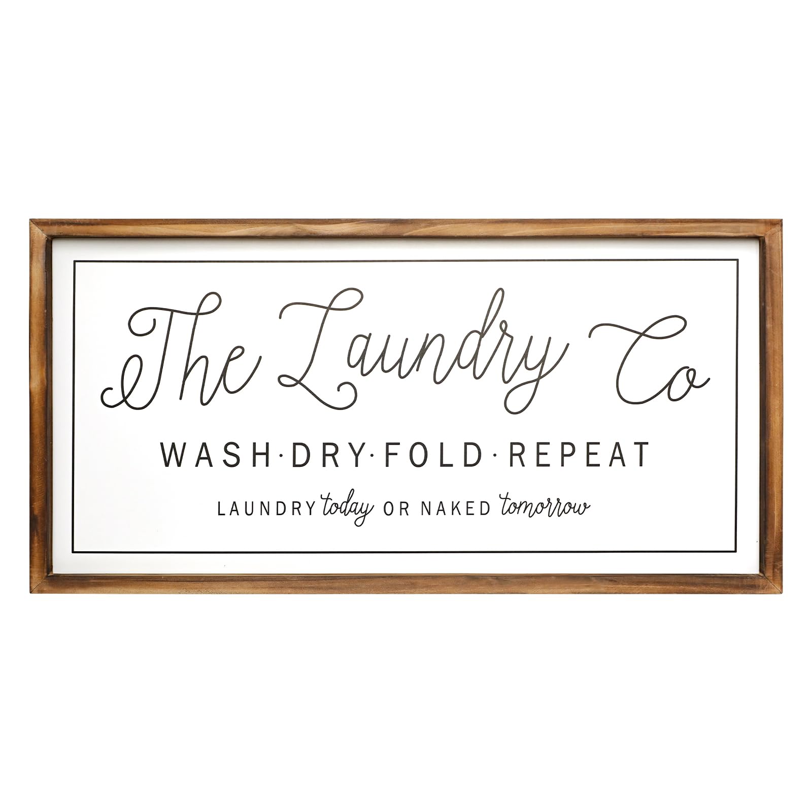 UPPER DECOR Large Laundry Sign for Laundry Room Decor 24''×12 ...