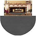Amazon.com: 63″x37″ Extra Large Half Round Fireproof Fireplace Mat ...