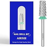 Amazon.com: AIRSEE Tungsten Carbide Acrylic Nail Drill Bit Efile ...