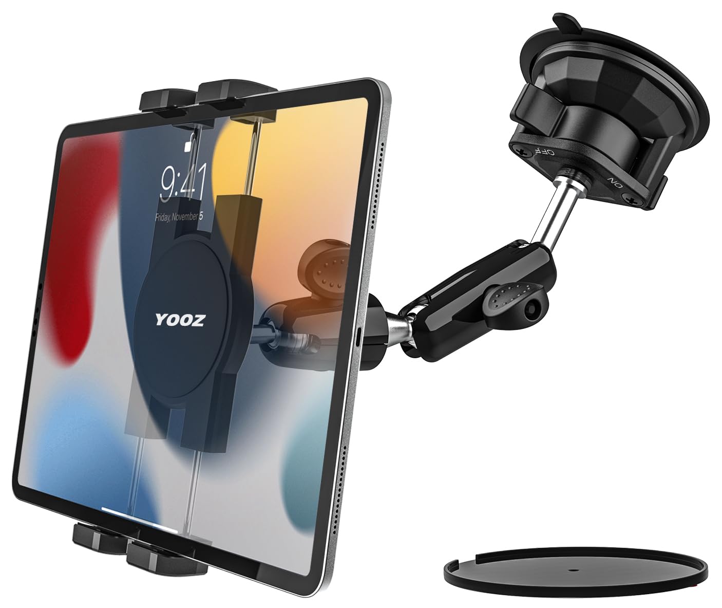 YOOZ Suction Car Tablet Mount Heavy Duty, Truck Windshield Window ...