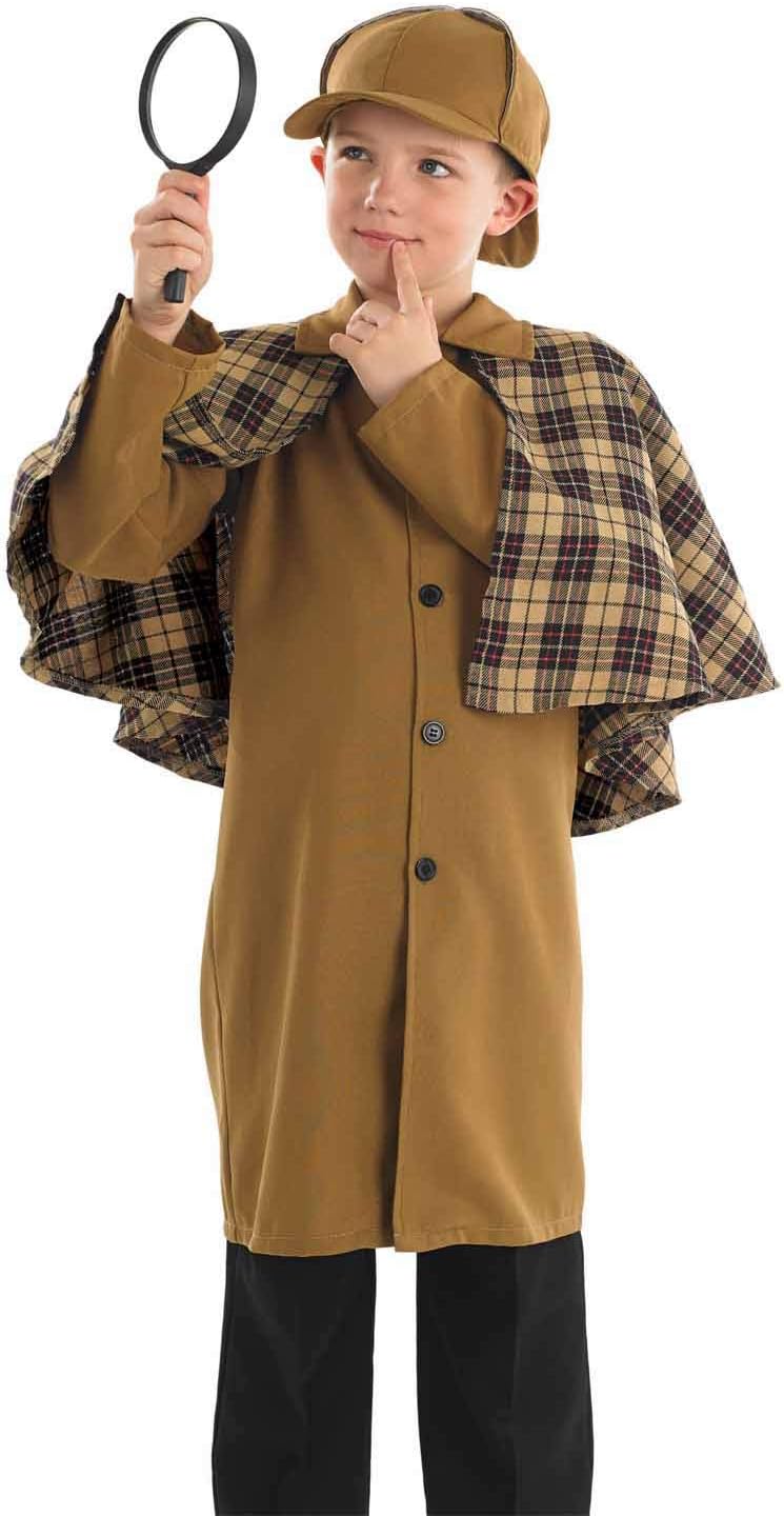 Fun Shack Childrens Victorian Detective Costume Kids Historical World ...