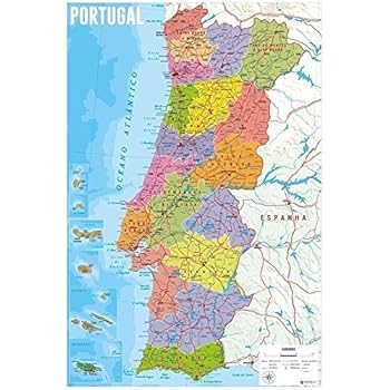 Amazon.com: Gifts Delight Laminated 24x34 Poster: Physical Map - Maps ...