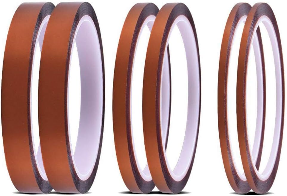 Cinta Adhesiva Resistente al Calor,6 Piezas Cinta de Alta Temperatura ...