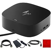 Amazon.com: HP Docking Station for Laptop Dual Monitor Bundle 5TW10AA ...