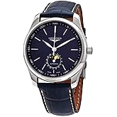 Amazon.com: Longines Master Collection Silver Dial and Brown Leather ...
