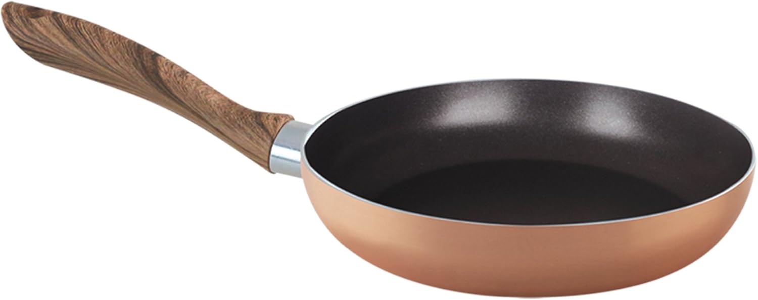 Frying Pan Copper Non-Stick Coated Stainless-Steel Induction Base Pfoa ...