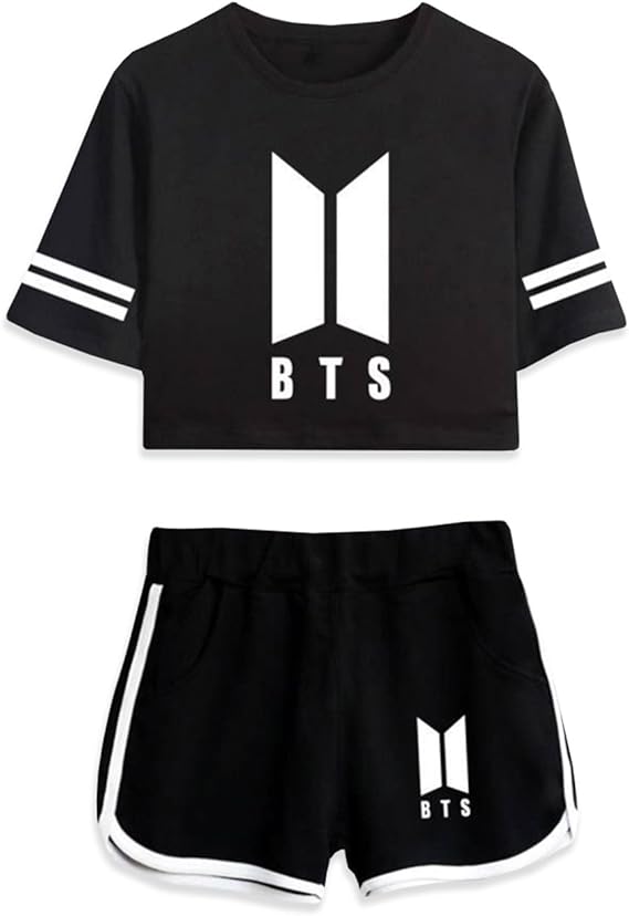 Skisneostype Unisex BTS T-Shirt & Hose Set, KPOP Bangtan Jungen Hip Pop ...
