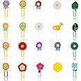 Amazon.com: Cute Bookmarks Cartoon Bulk Paperclips - 20 Pcs Flower ...