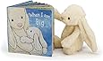 Amazon.com: Jellycat Magic Bunny Board Book and Woodland Bunny, Medium ...