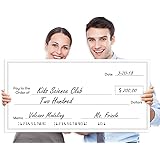 Amazon.com: Giant Fake Award Presentation Dry Erase Check - 16" x 32 ...