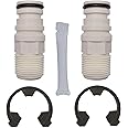 7280203 - Water Softener Installation Adapter Kit with (2) clips, (2) o ...