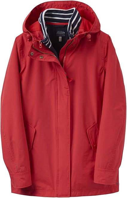 Joules Women's All Weather Coat, Red, 6: Amazon.co.uk: Clothing