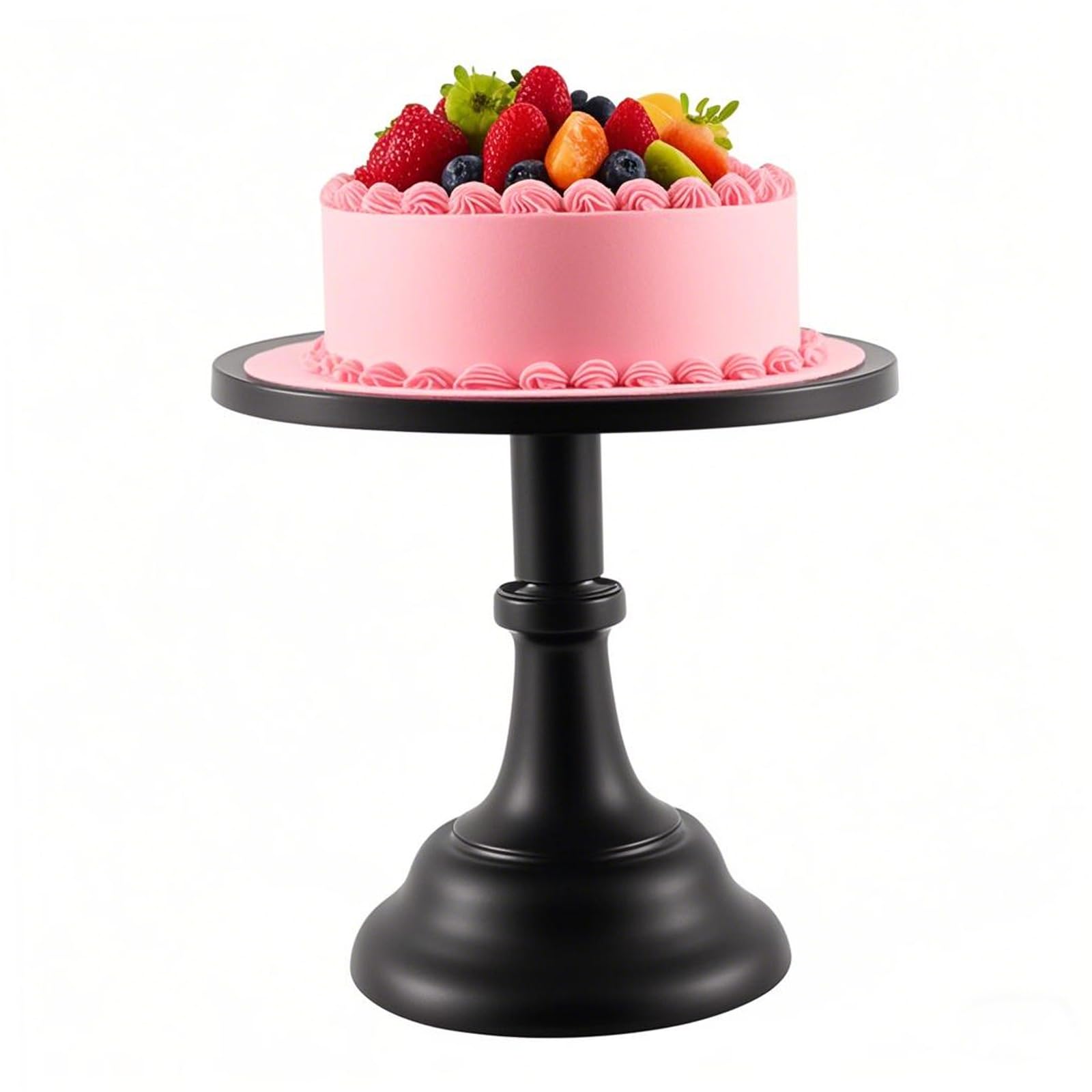 KEILEOHO 12 Inch Black Cake Stand, Adjustable Cupcake Stand Cake ...