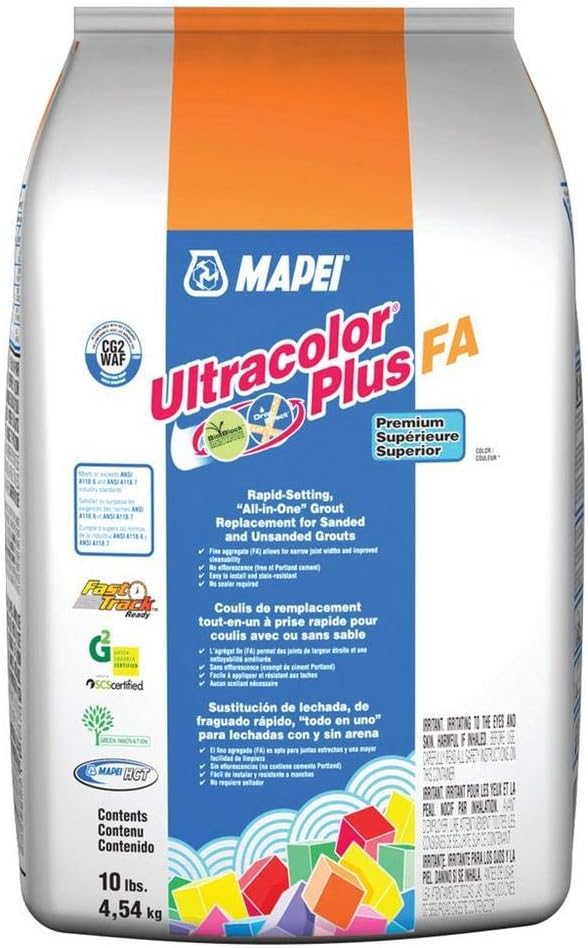 MAPEI Ultracolor Plus FA Powder Grout - 10LB/Bag - (38 Avalanche ...