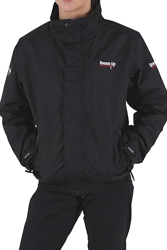 Breeze Up Collection waterproof-riding-jacket-black: Amazon.co.uk: Clothing
