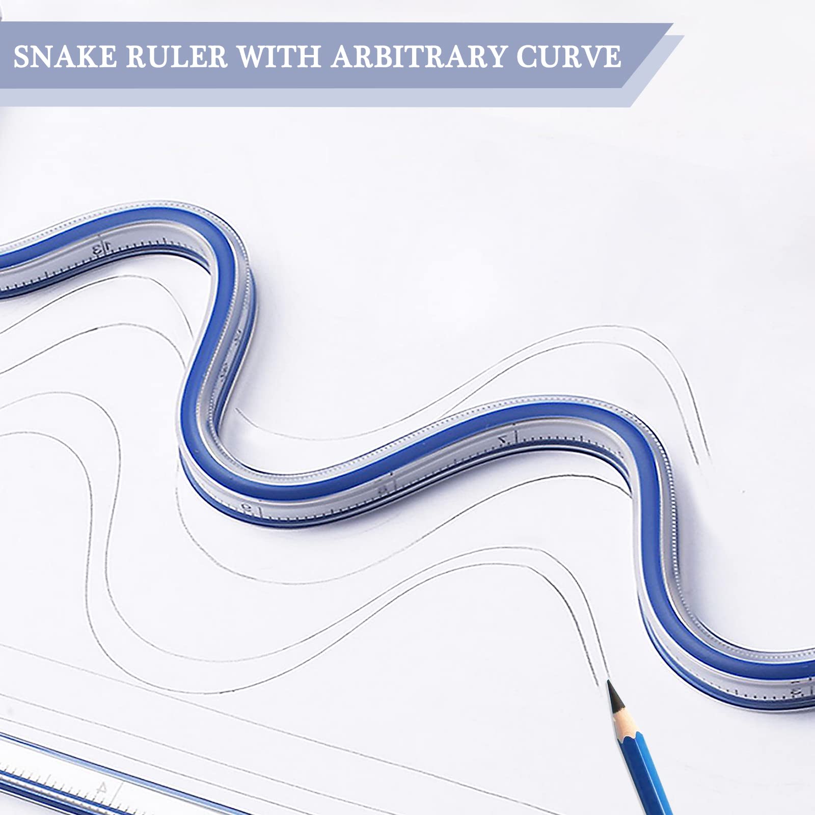 Mua HLZC 2-Piece Flexible Curve Ruler - 24 Inch, Ideal for Drawing ...