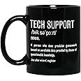 Amazon.com: Tech Support Definition Mug-Funny IT Computer Geek Nerd ...